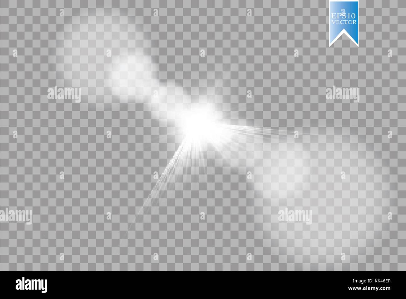 Vector transparent sunlight special lens flare light effect. Sun flash ...