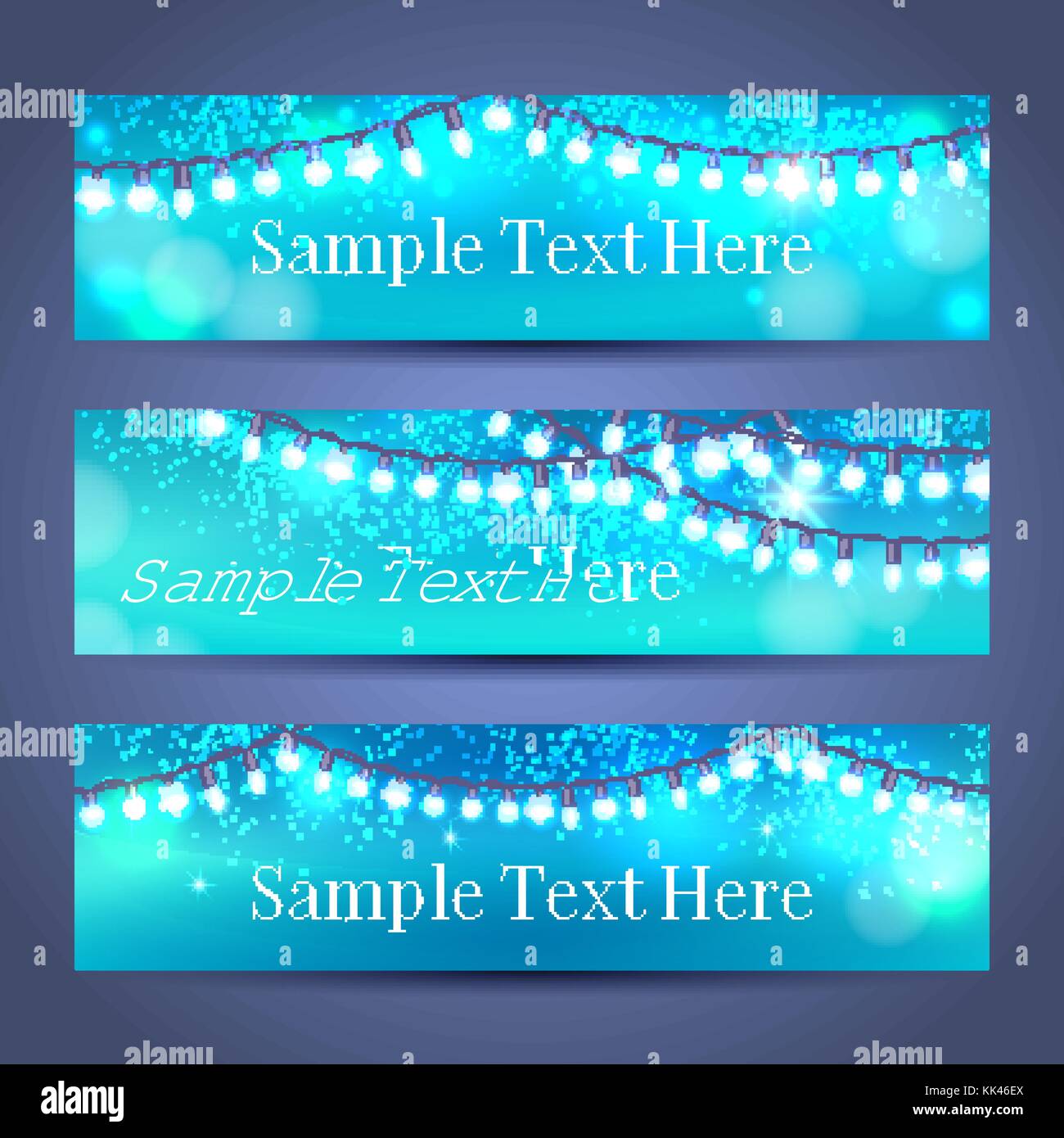 Vector set of bright banners hi-res stock photography and images - Alamy