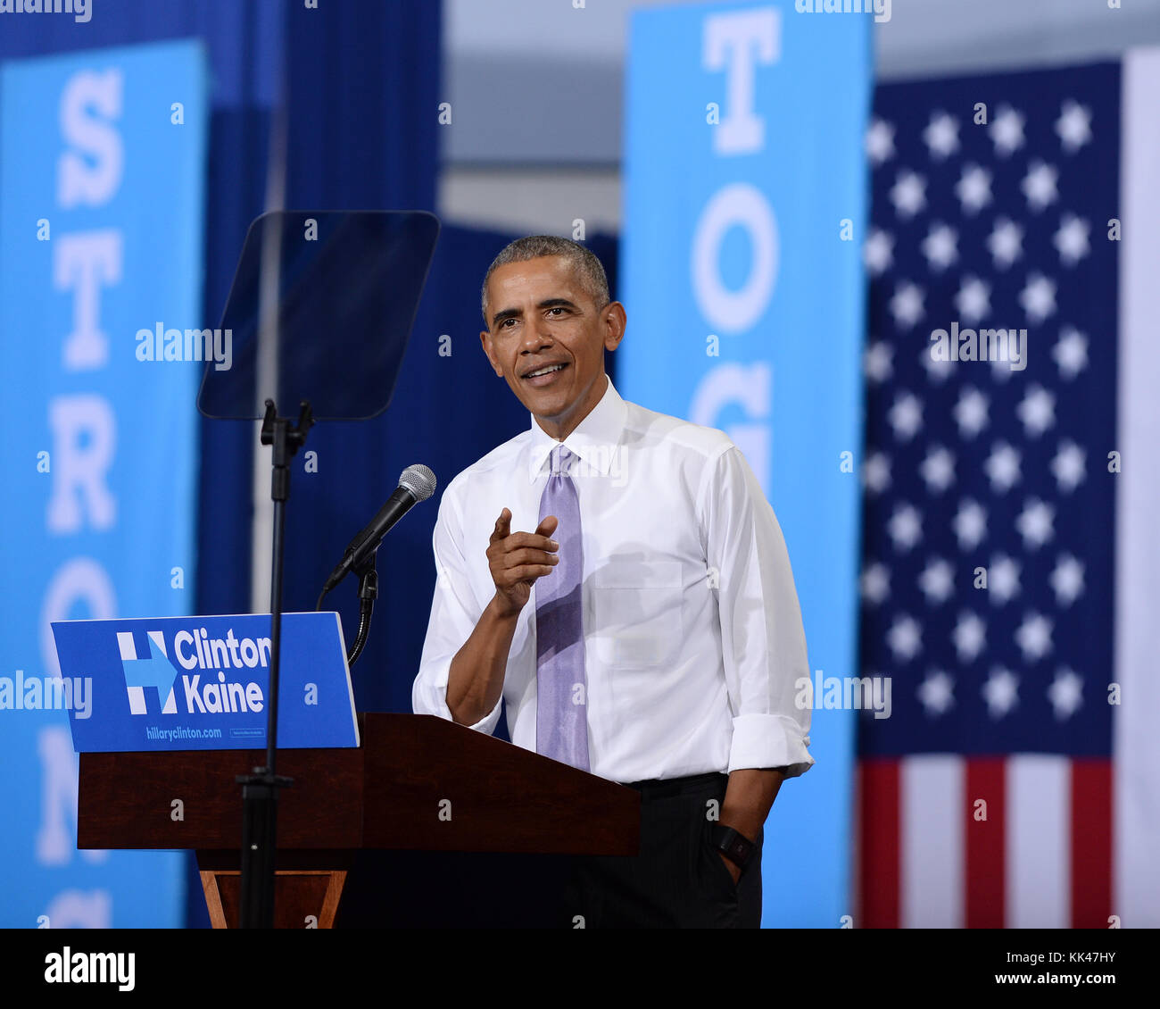 MIAMI GARDENS, FL - OCTOBER 20: U.S. President Barack Obama speaks at a ...