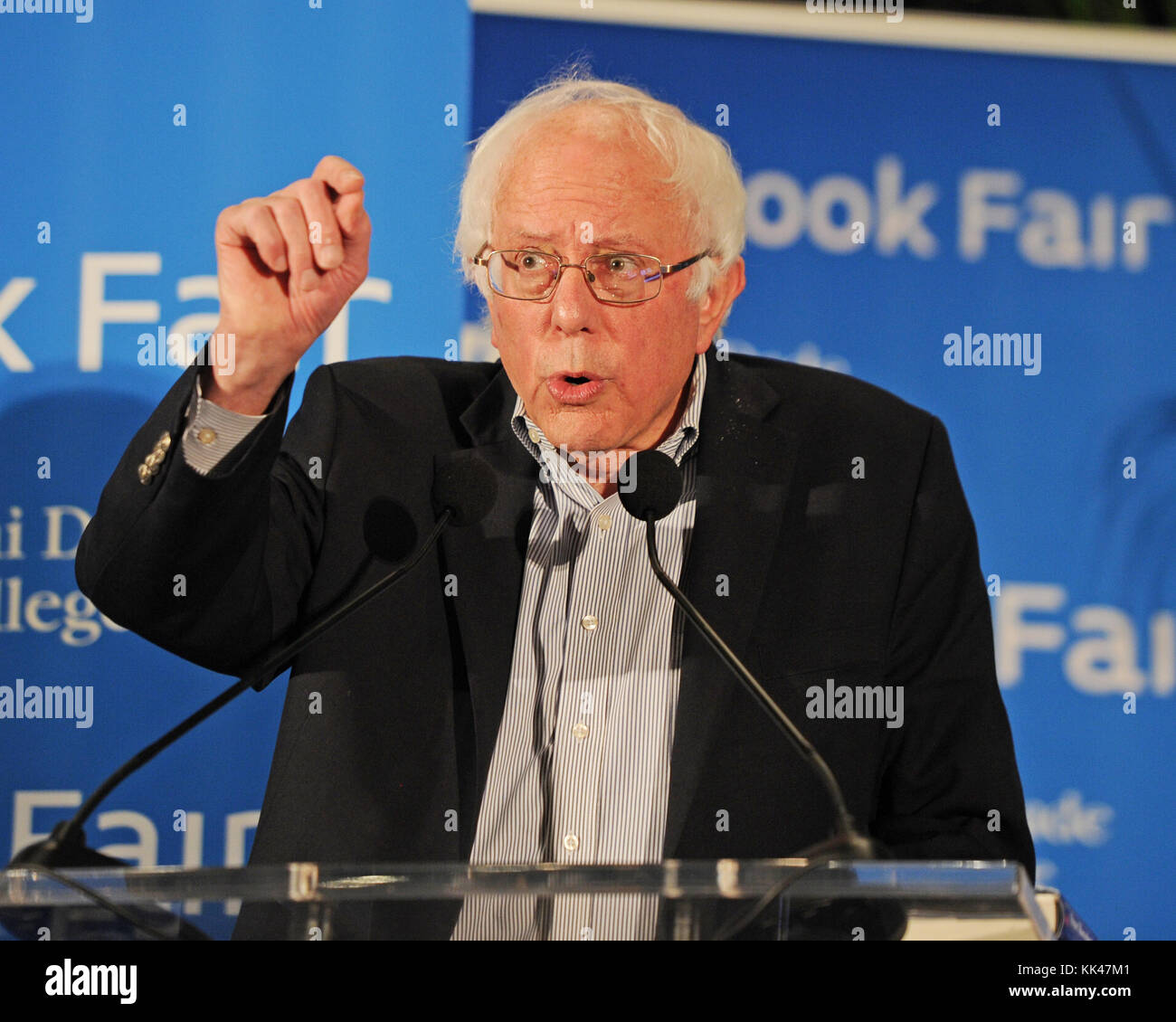 MIAMI, FL - NOVEMBER 19: Bernie Sanders attends the Miami Book Fair ...