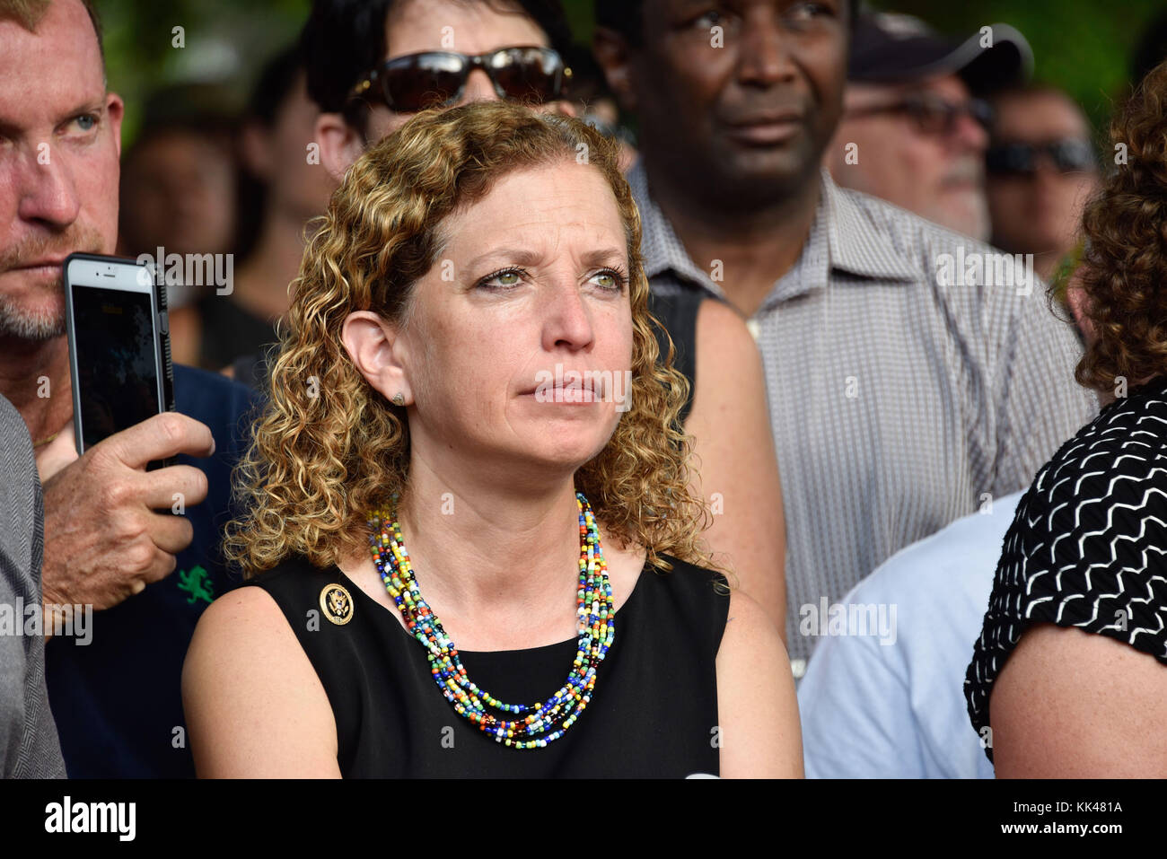 FORT LAUDERDALE, FL - JUNE12: DNC Chair Debbie Wasserman Schultz and other Politicians attend a ...