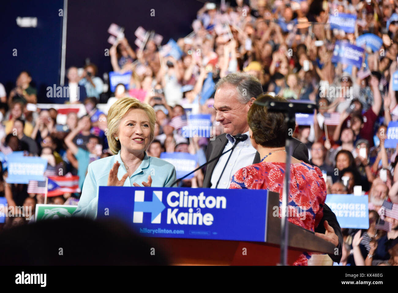 MIAMI, FL - JULY 23: Democratic presidential candidate former Secretary ...