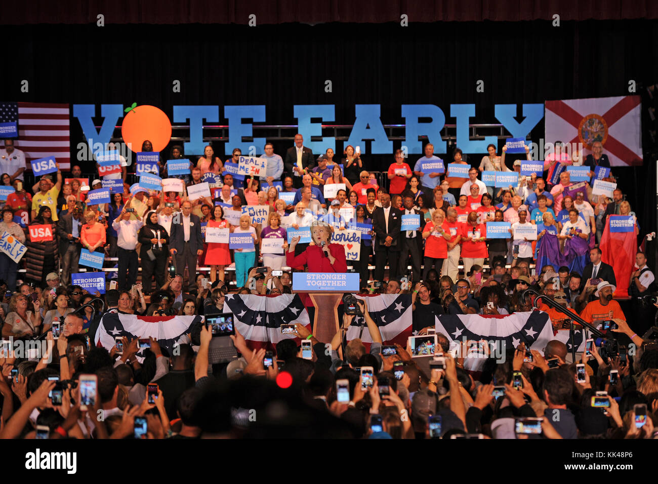COCONUT CREEK, FL - OCTOBER 25: Democratic presidential nominee former ...
