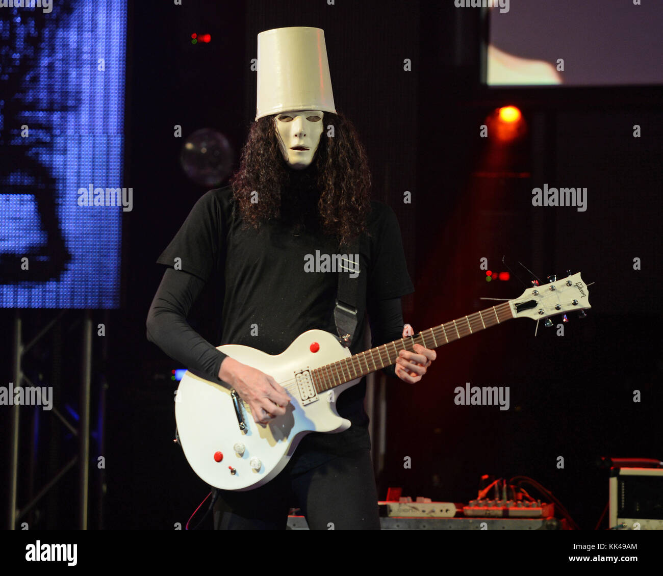 Brian patrick carroll aka buckethead performs at the culture room hi ...