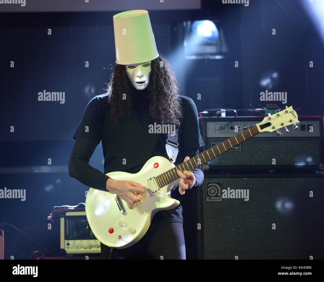 Brian patrick carroll aka buckethead performs at the culture room hi ...