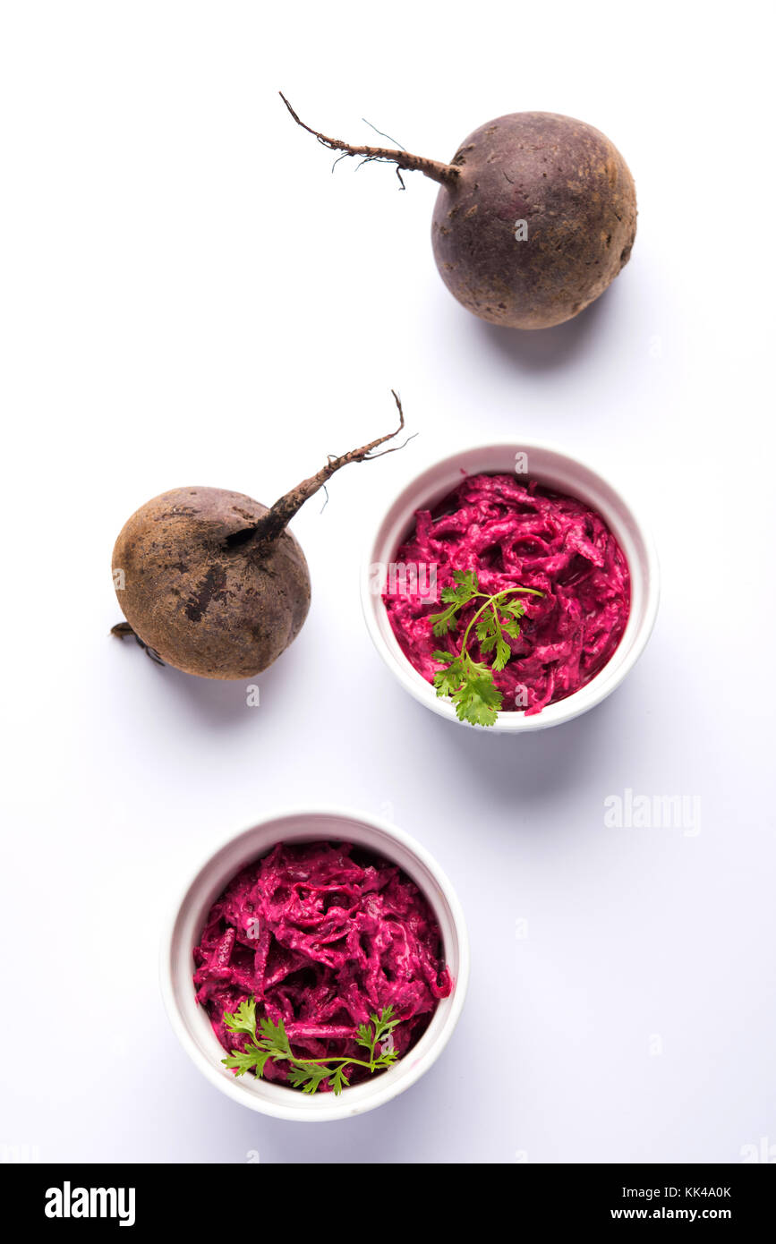 Chukandar or Beetroot Raita / Pachadi also known as koshimbir or salad ...