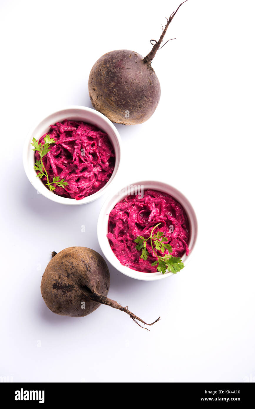 Chukandar or Beetroot Raita / Pachadi also known as koshimbir or salad ...