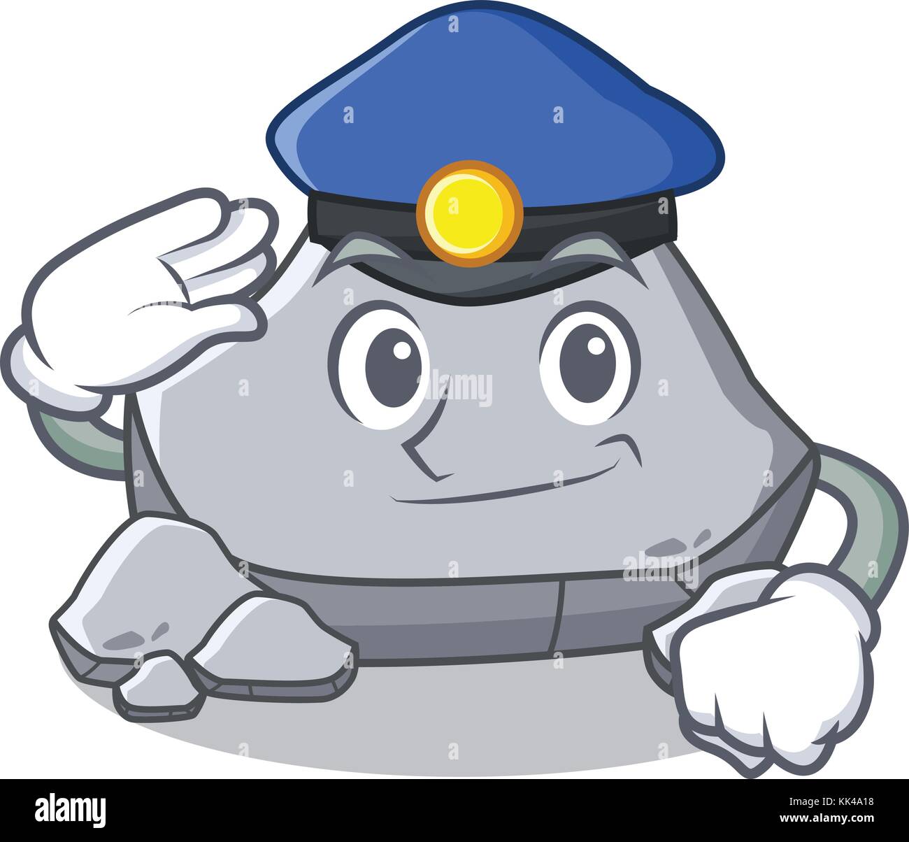 Police stone character cartoon style Stock Vector Image & Art - Alamy
