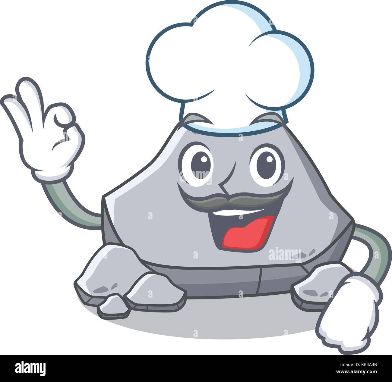 Chef stone character cartoon style Stock Vector Image & Art - Alamy