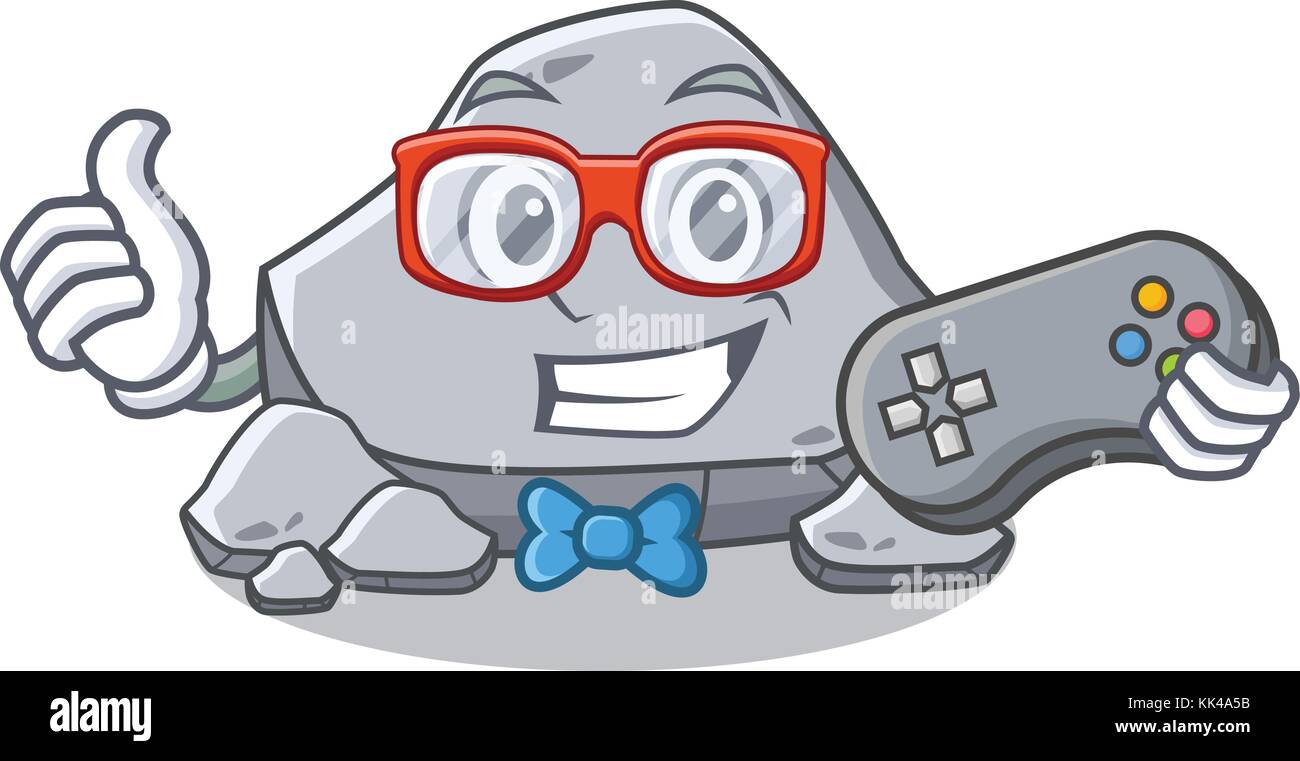 Gamer stone character cartoon style Stock Vector Image & Art - Alamy