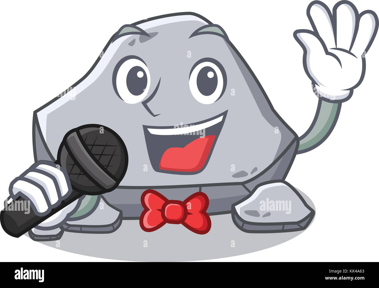 Singing stone character cartoon style Stock Vector Image & Art - Alamy
