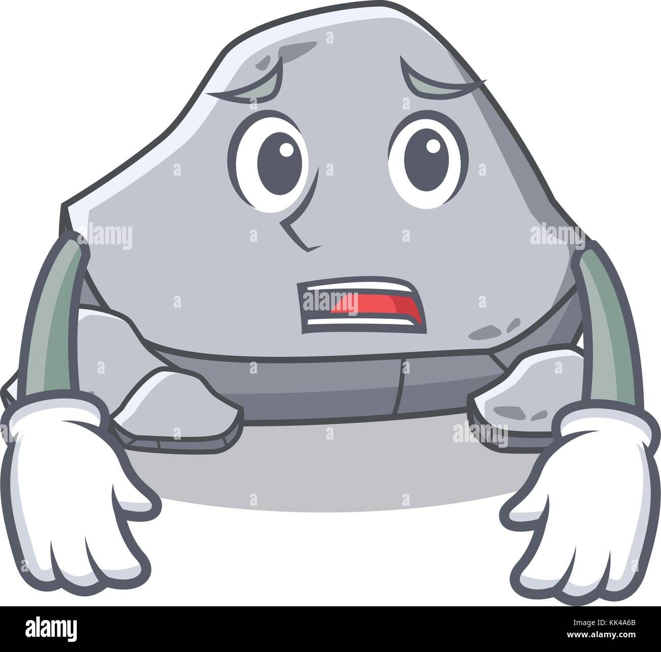 Afraid stone character cartoon style Stock Vector Image & Art - Alamy