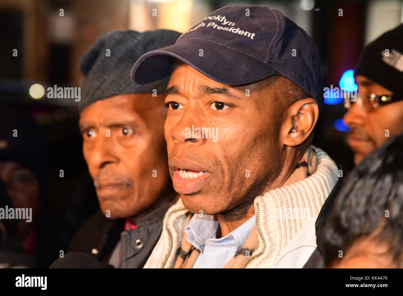 Brooklyn, United States. 27th Nov, 2017. Borough President Eric Adams ...