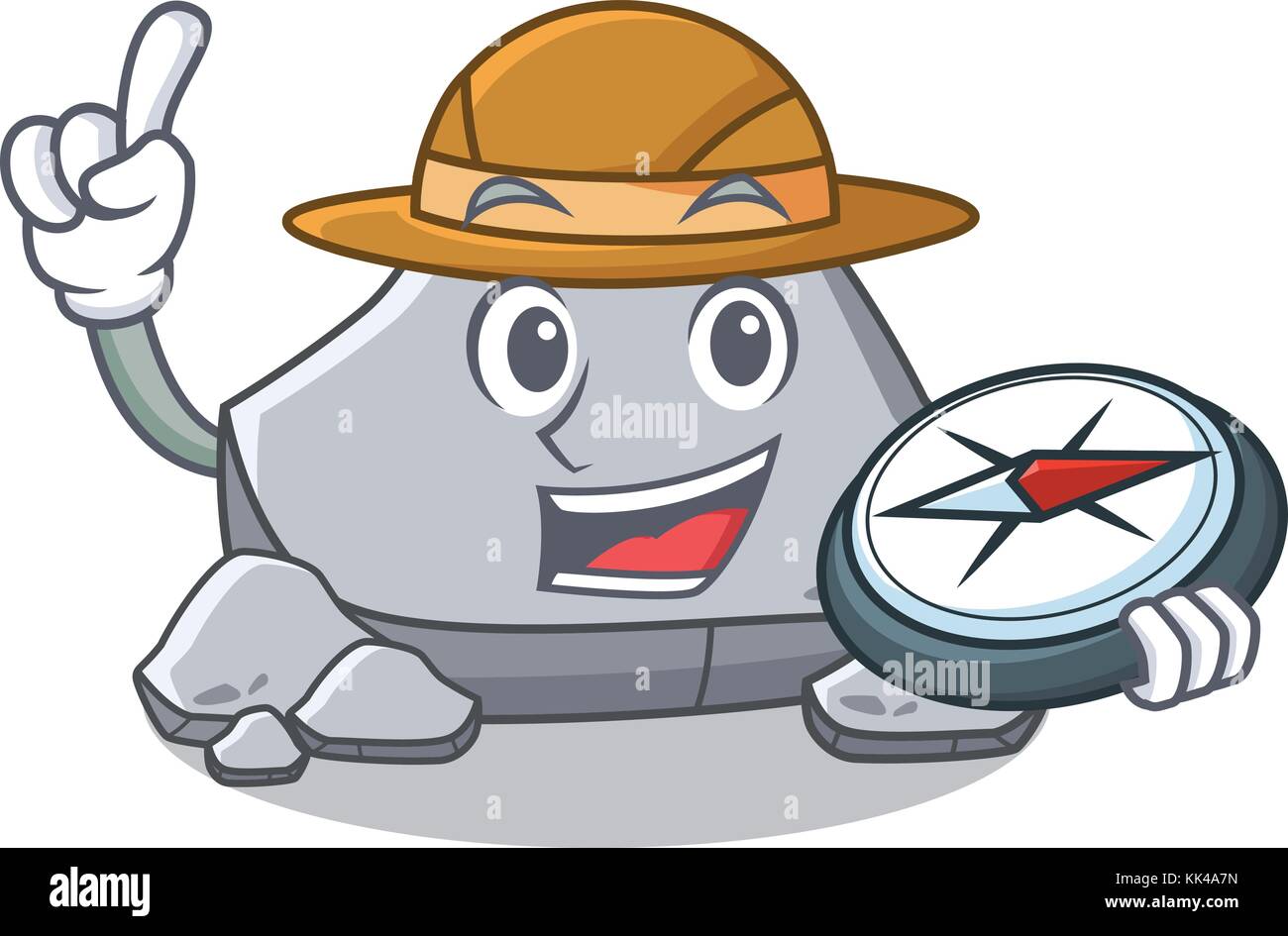 Explorer stone character cartoon style Stock Vector Image & Art - Alamy