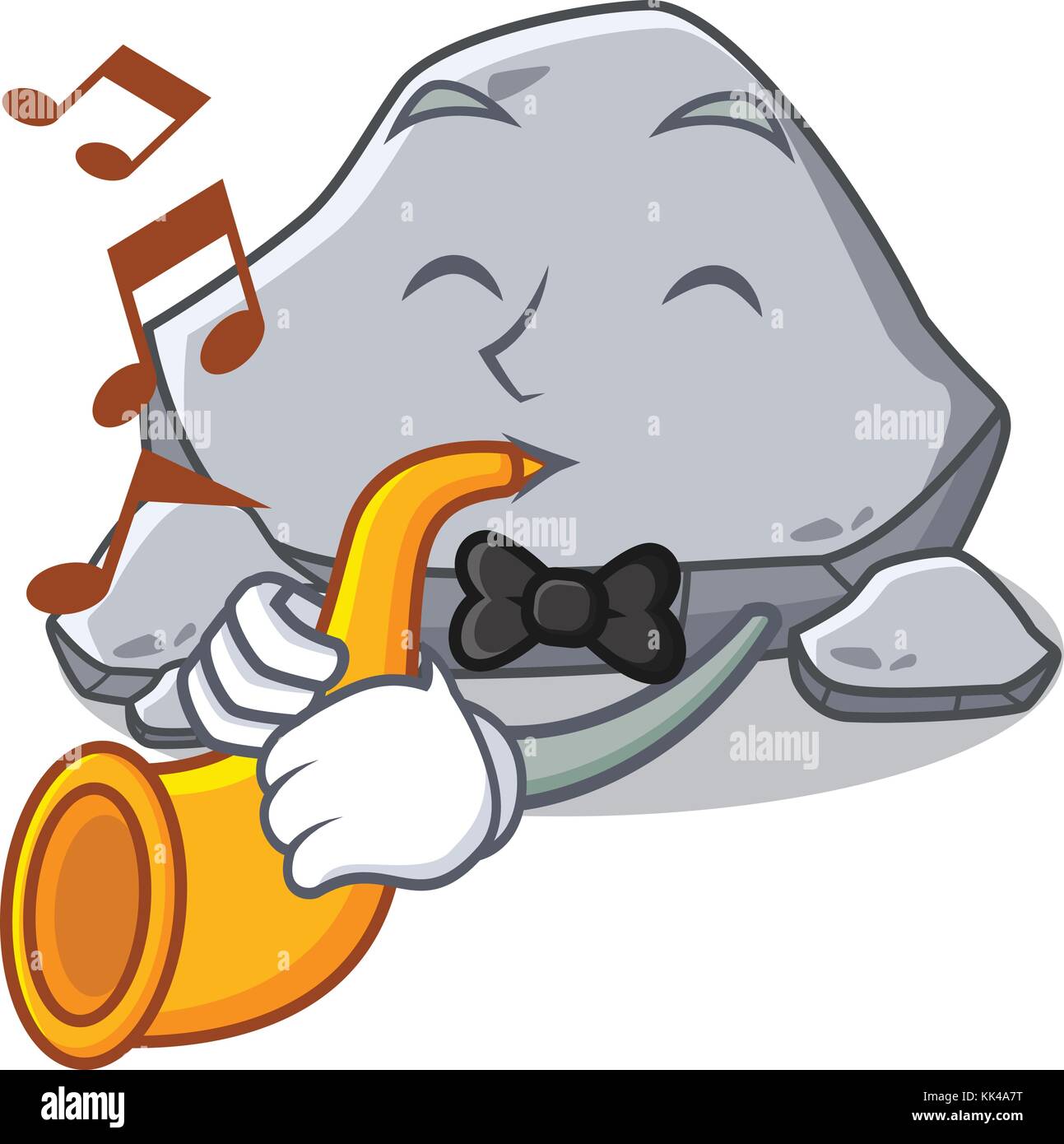 With trumpet stone character cartoon style Stock Vector Image & Art - Alamy