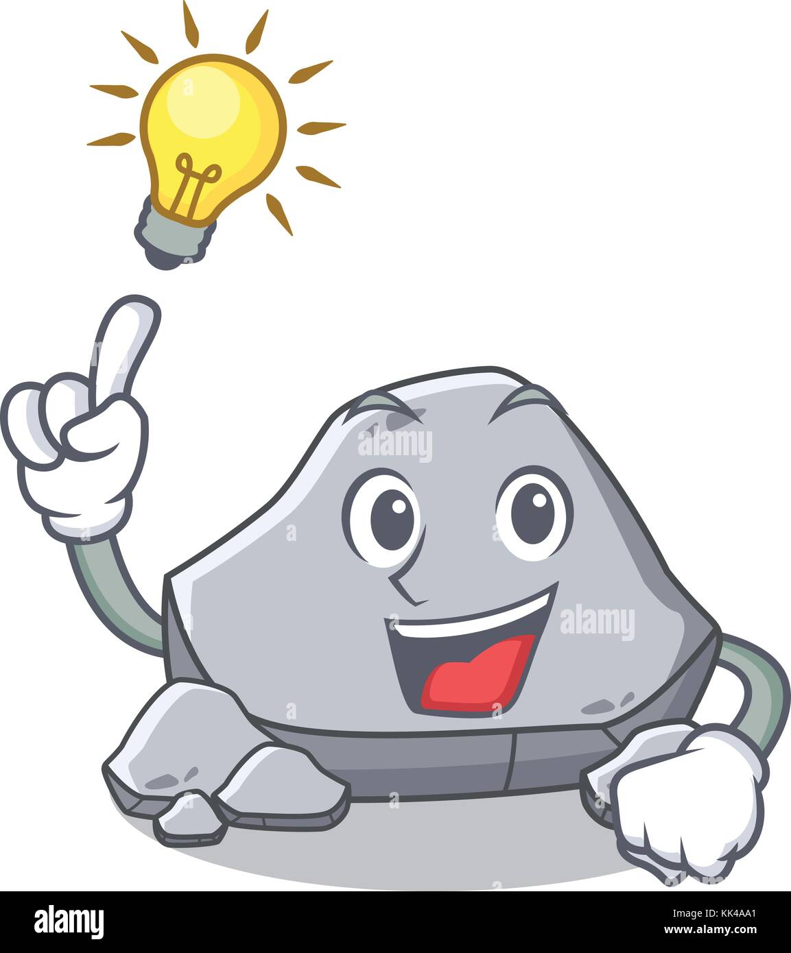 Have an idea stone character cartoon style Stock Vector Image & Art - Alamy