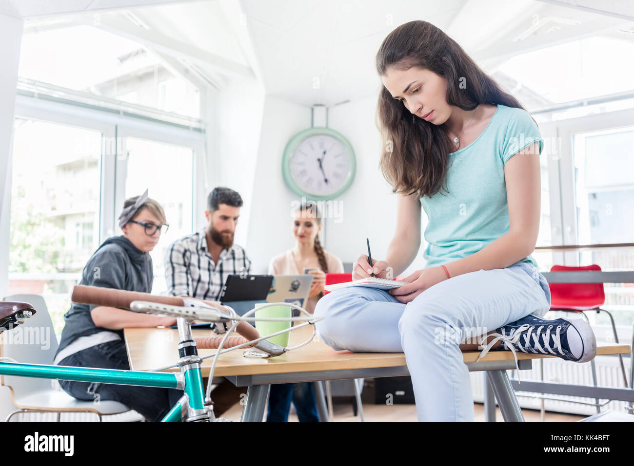 Female with creative ideas hi-res stock photography and images - Alamy