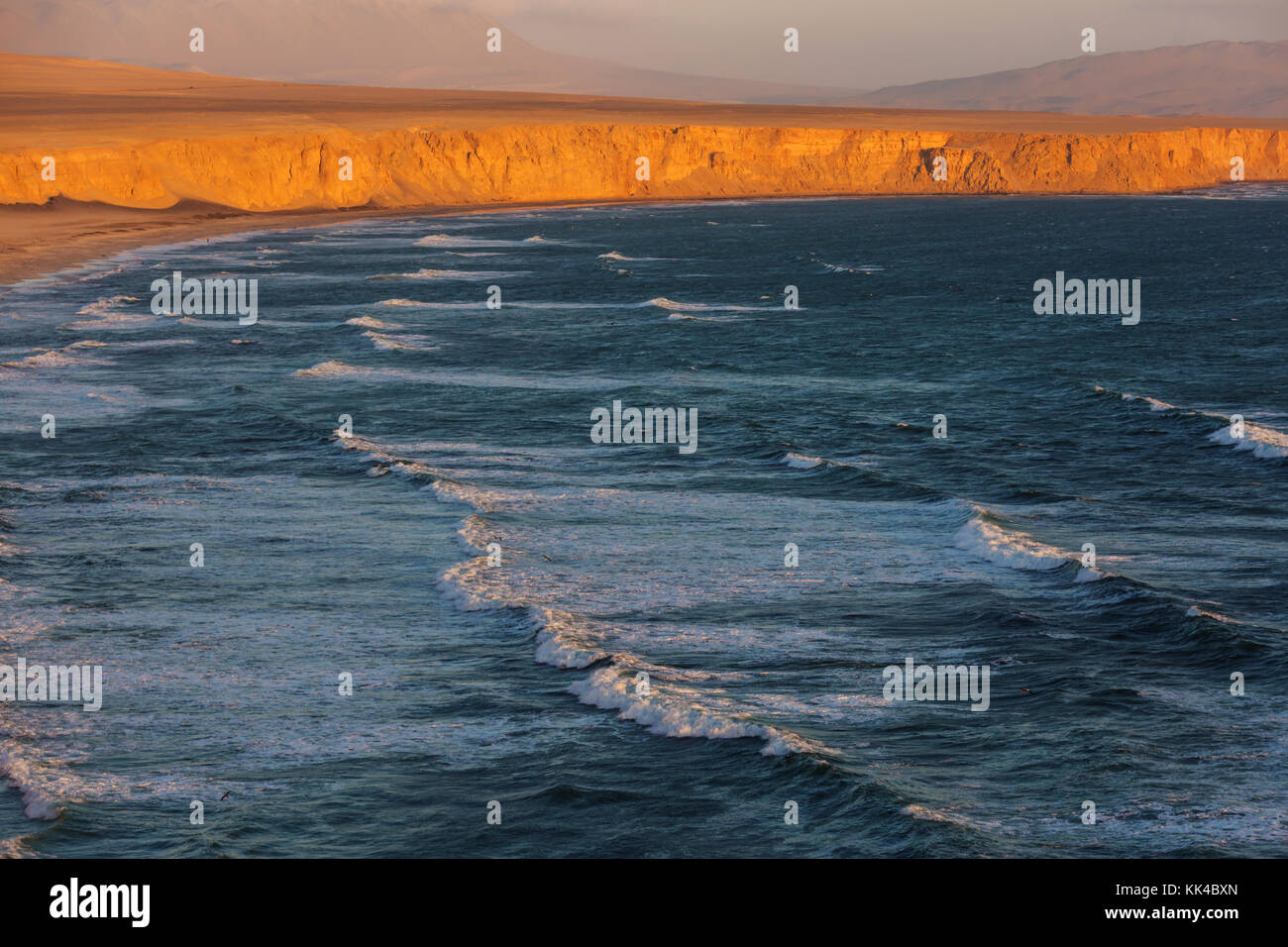 Beautiful coastline landscapes in Paracas National Reserve, Ica Region ...