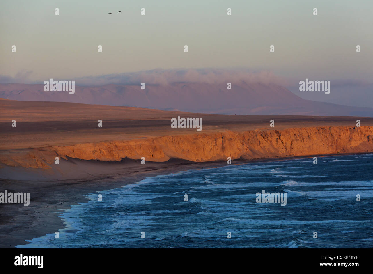 Beautiful coastline landscapes in Paracas National Reserve, Ica Region ...