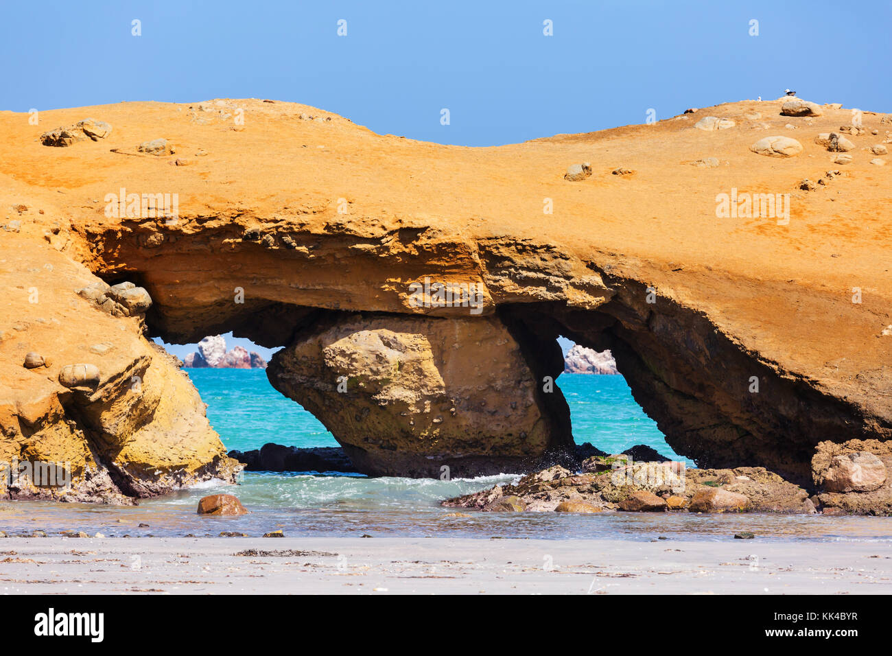 Beautiful coastline landscapes in Paracas National Reserve, Ica Region ...