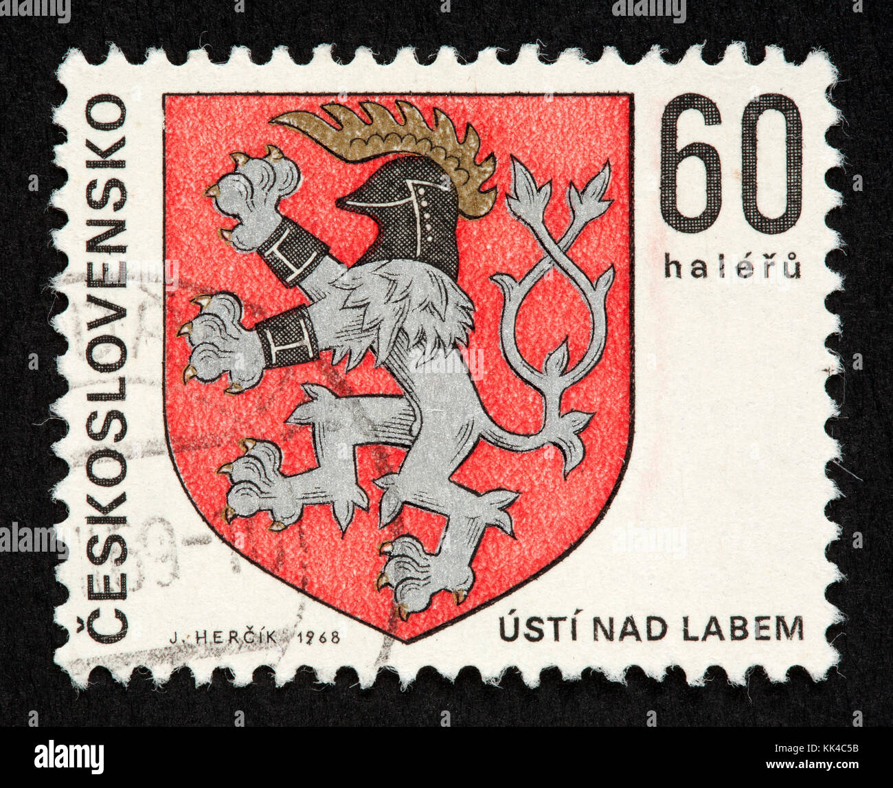 Czechoslovakian postage stamp Stock Photo - Alamy