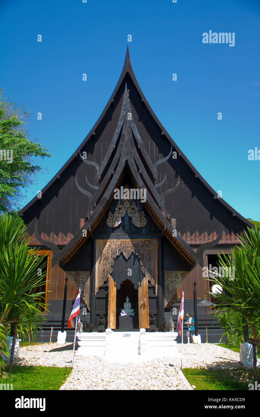 People visit the Black Temple or Baan Dam (Black House) is a unique ...