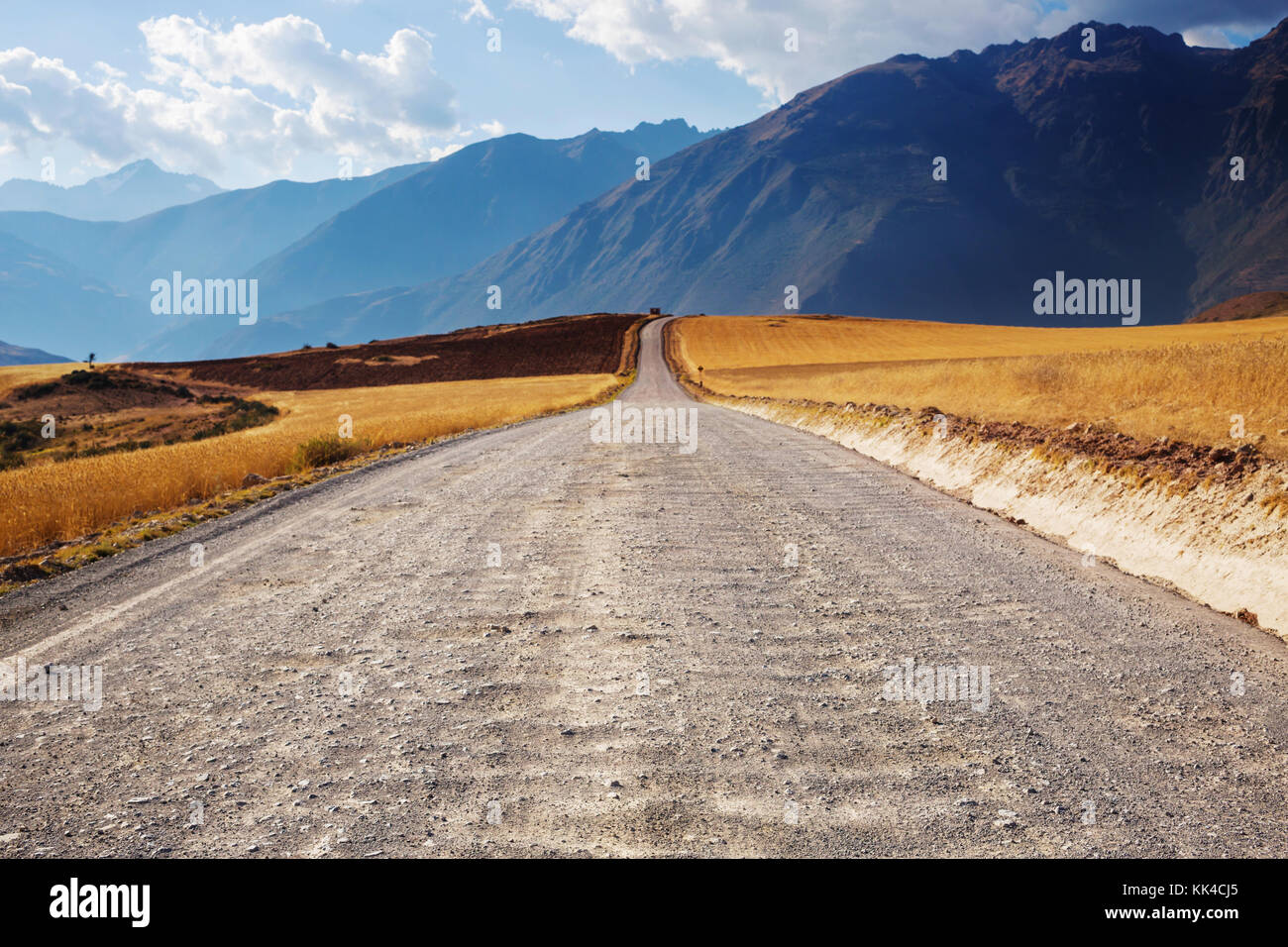Pampas landscapes in Cordillera de Los Andes, Peru, South America Stock ...