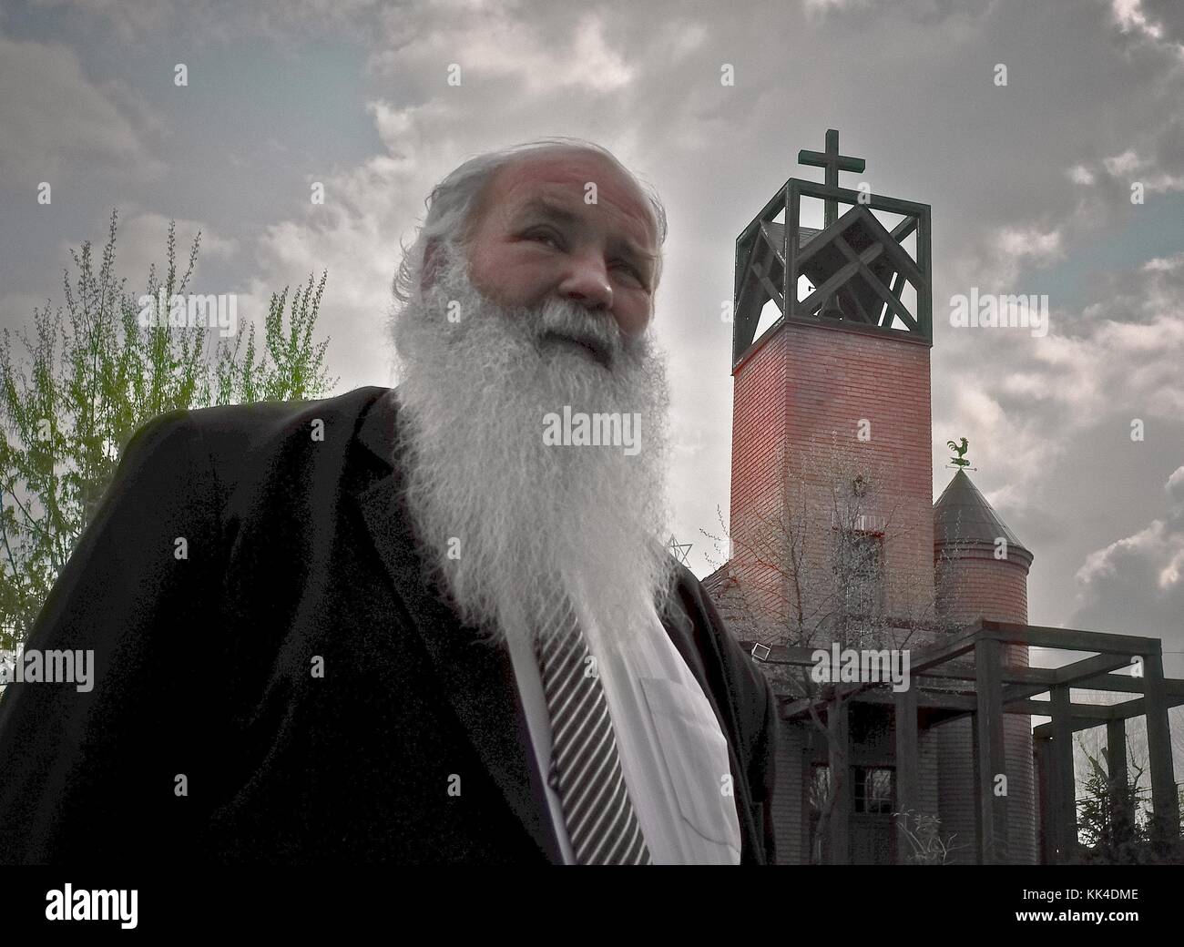 Portrait of Reverend Gabor Ivanyi, the Hungarian Martin Luther King ...
