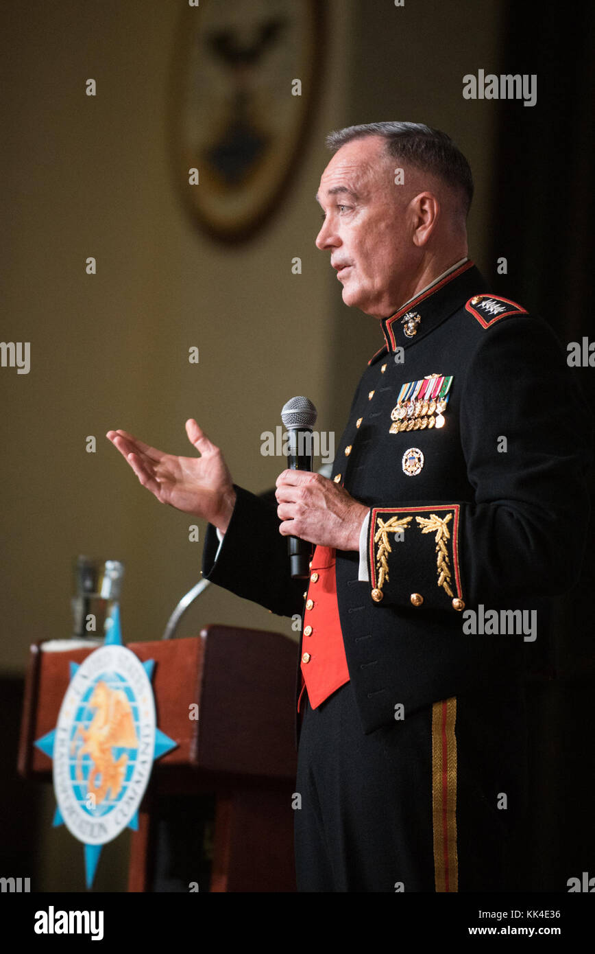 U.S. Marine Corps Gen. Joseph F. Dunford, Jr., chairman of the Joint Chiefs of Staff, speaks as ...