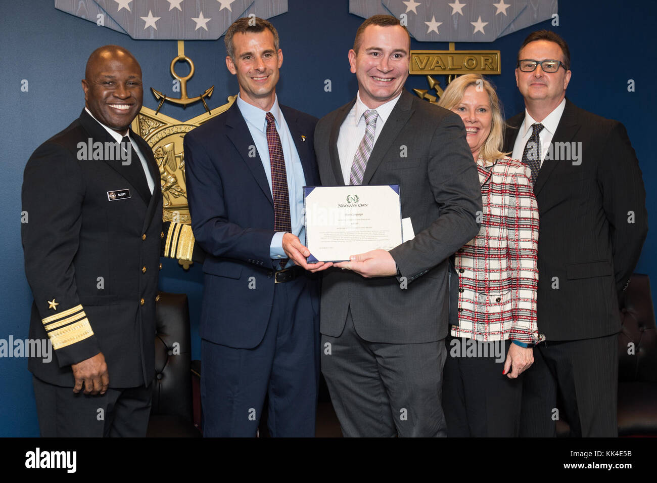 A Representative of Boot Campaign accepts an award during the 2017 ...