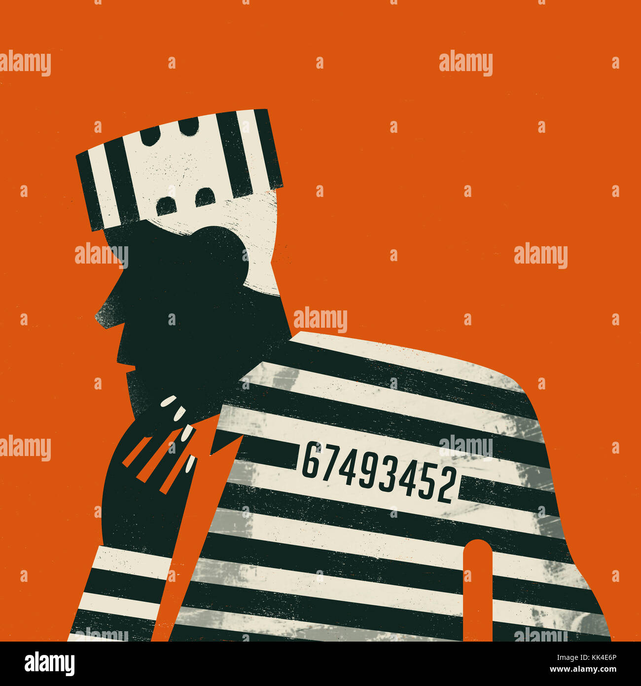 Striped prison uniform hi-res stock photography and images - Alamy