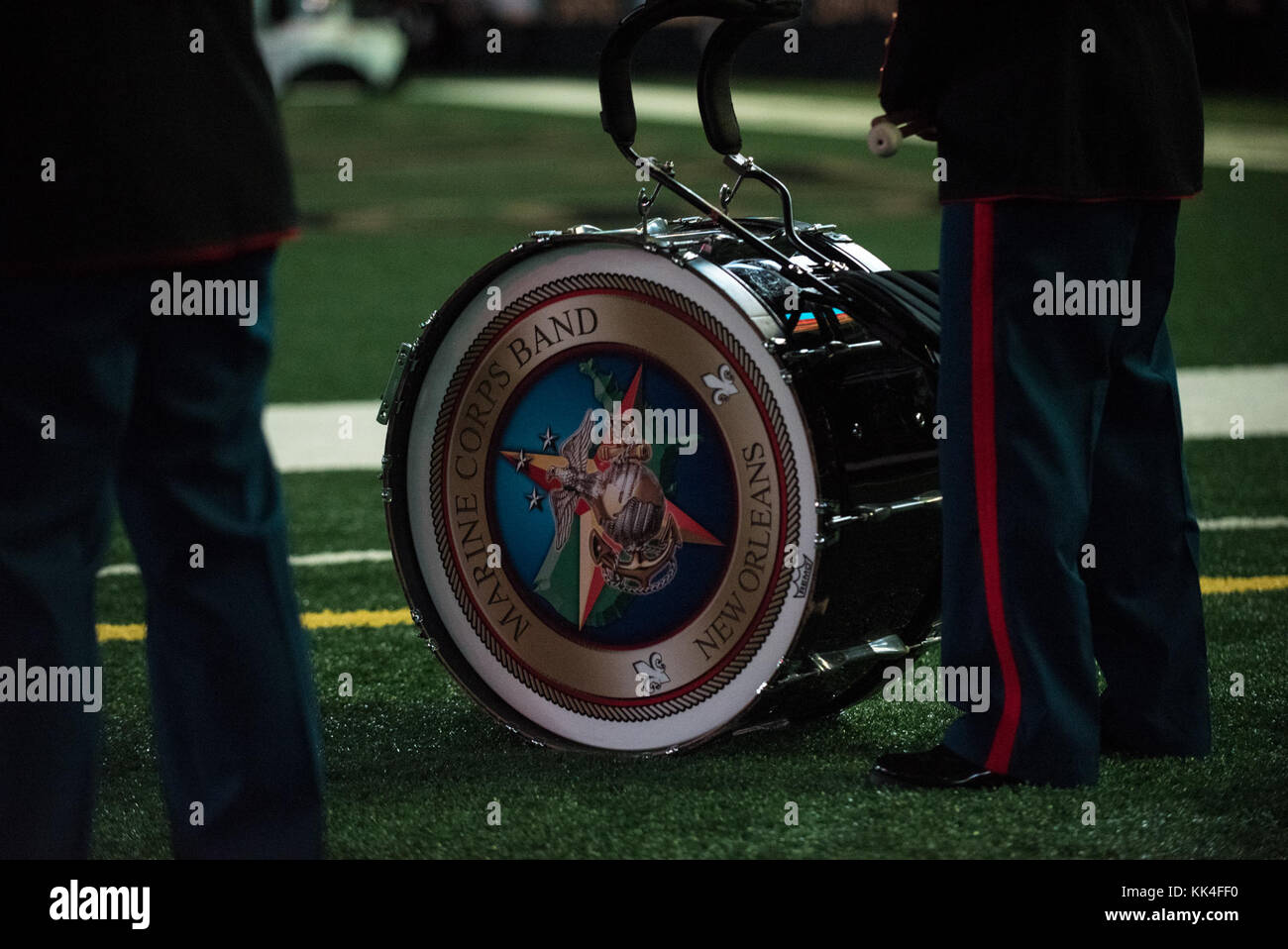 Members Of A Marine Forces Reserve Band View The Commandant Of The