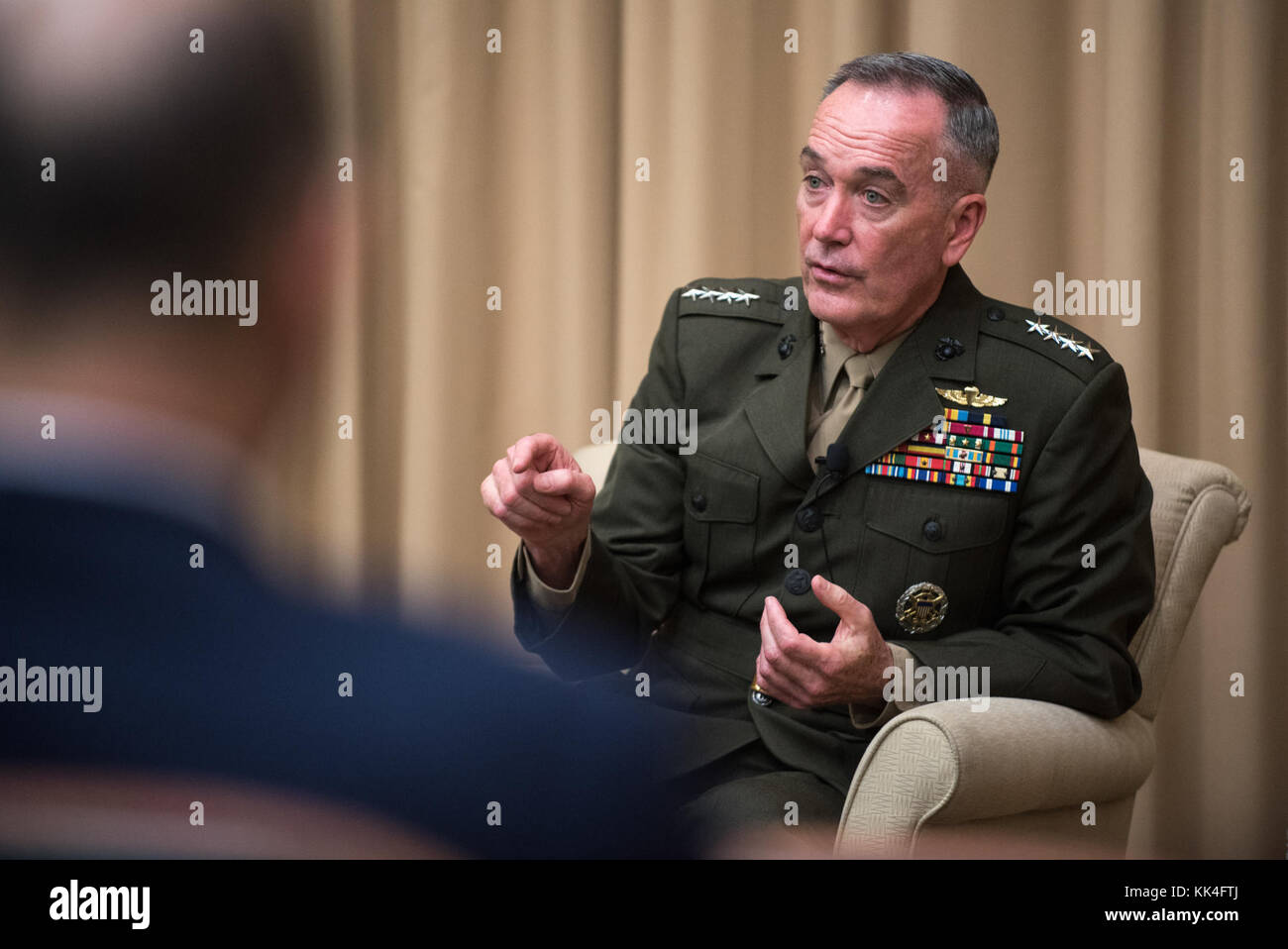 U.S. Marine Corps Gen. Joseph F. Dunford, Jr., chairman of the Joint Chiefs of Staff, speaks ...