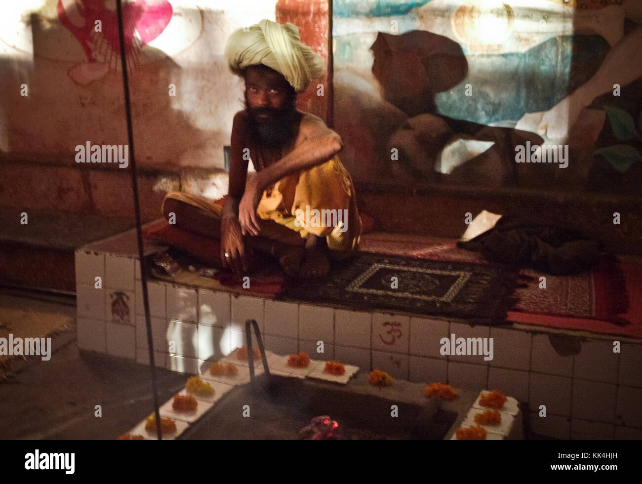 "The wise man of light and shadow". Sadhu of Varanasi (Benares ...
