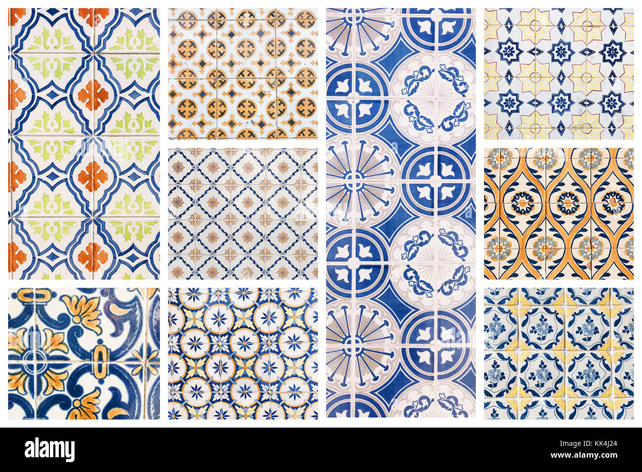 Collage of portuguese tiles Stock Photo - Alamy