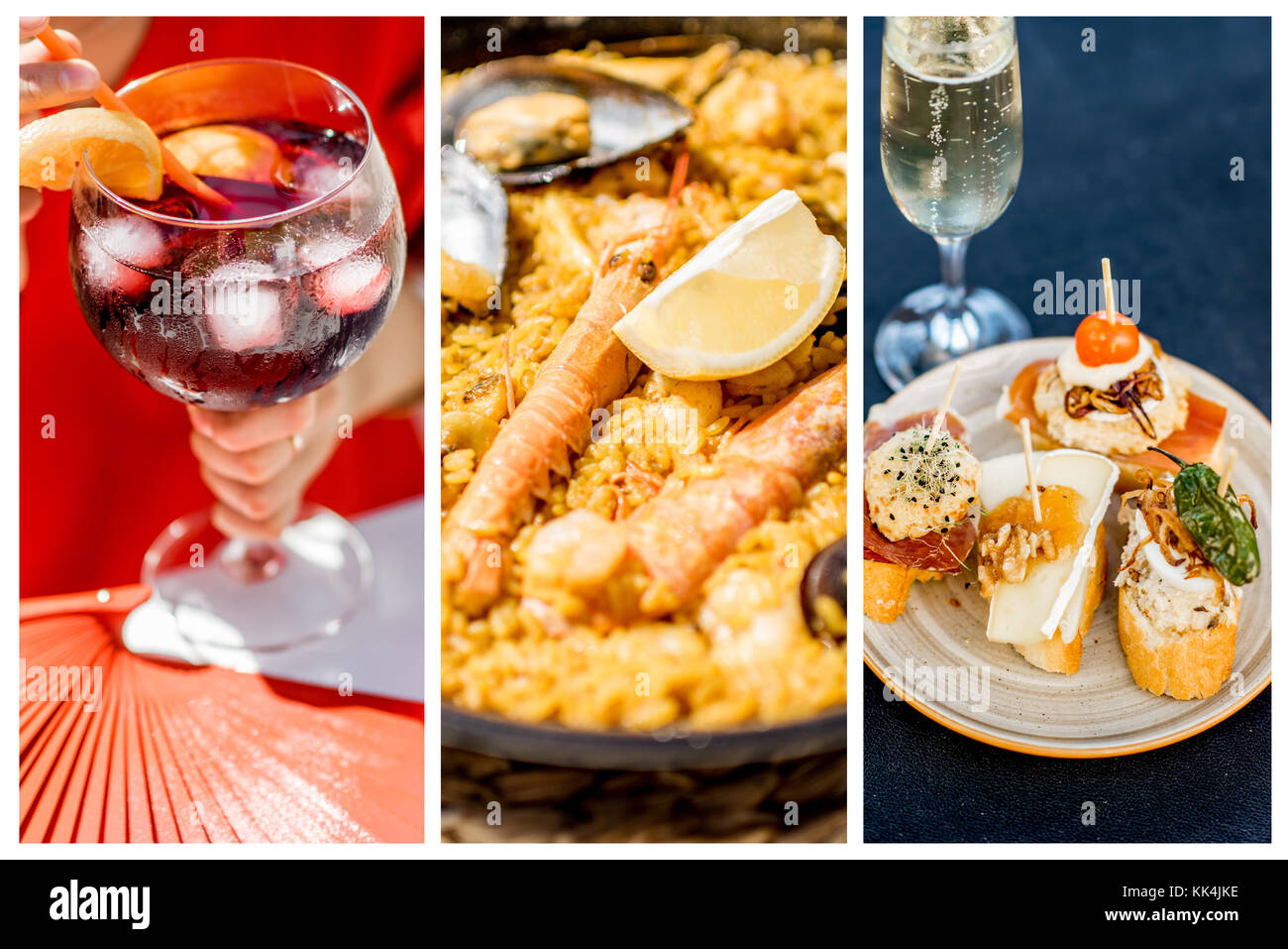 Collage spanish cuisine hi-res stock photography and images - Alamy