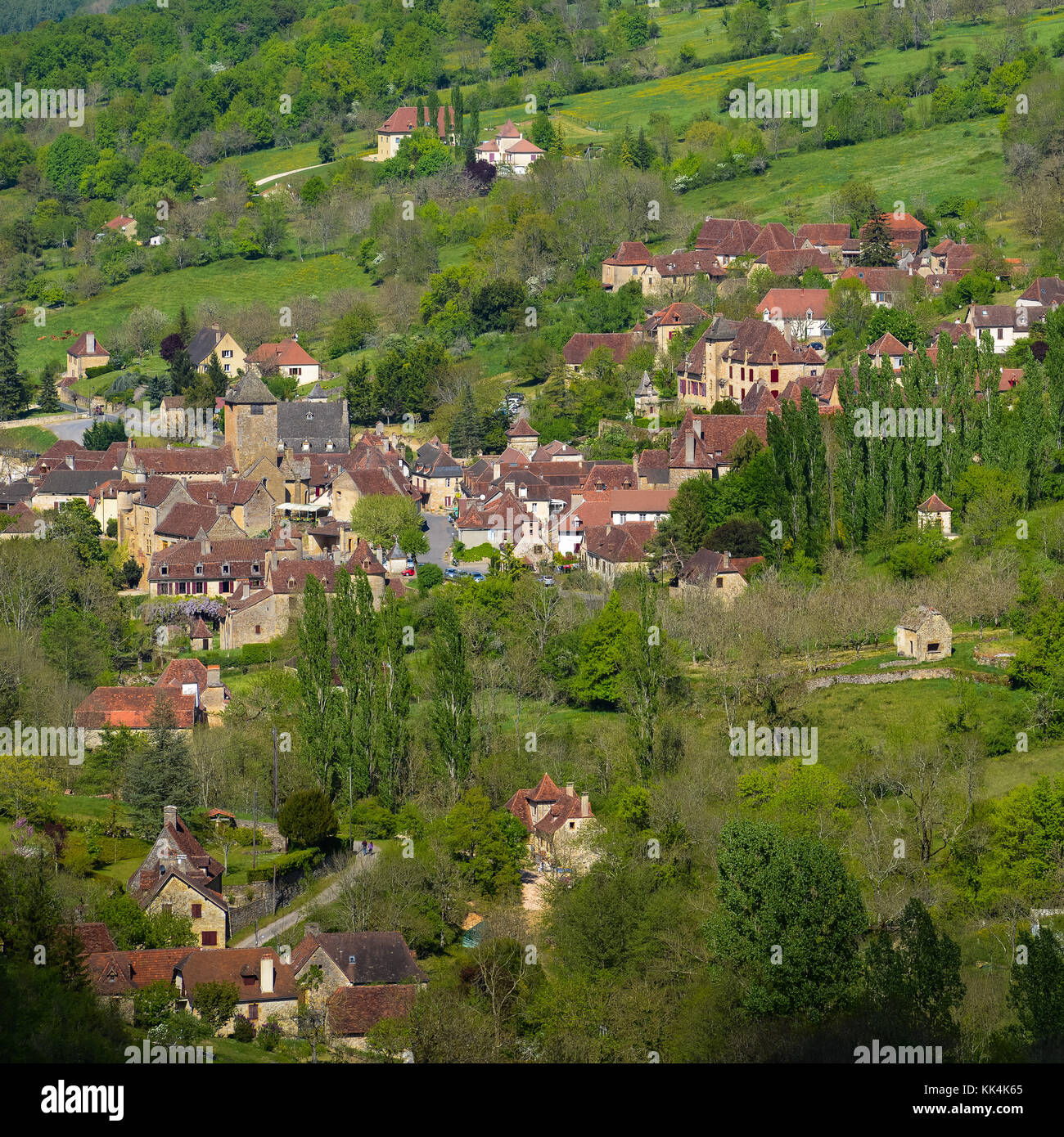 Beautiful french village chateau de limargue autoire france Stock Photo ...