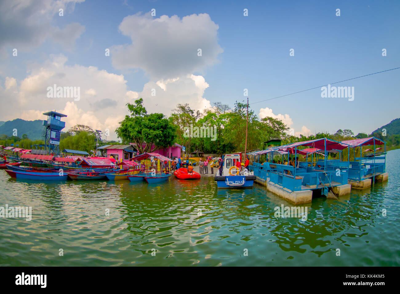 Pokhara and nepal and tal bahari hi-res stock photography and images ...