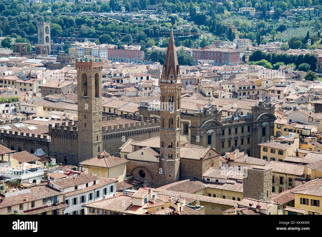 Palazzo del Bargello and Badia Fiorentina in Historic Centre of Firenze ...