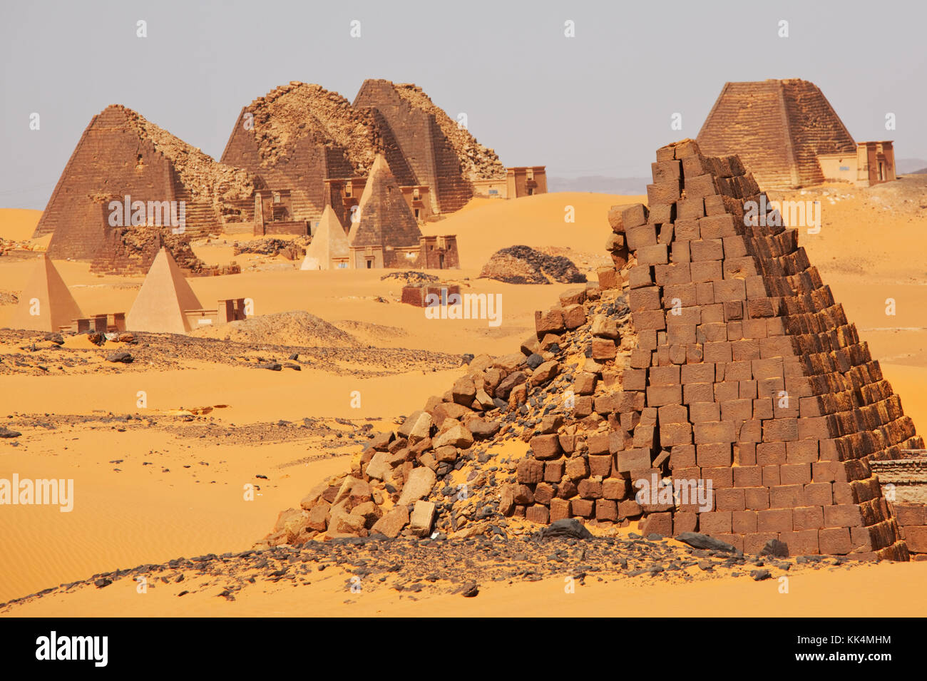 Meroe pyramids in Sudan Stock Photo - Alamy