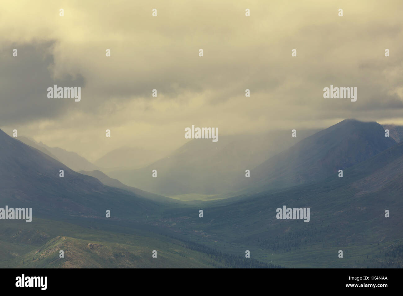 rain in mountains Stock Photo - Alamy