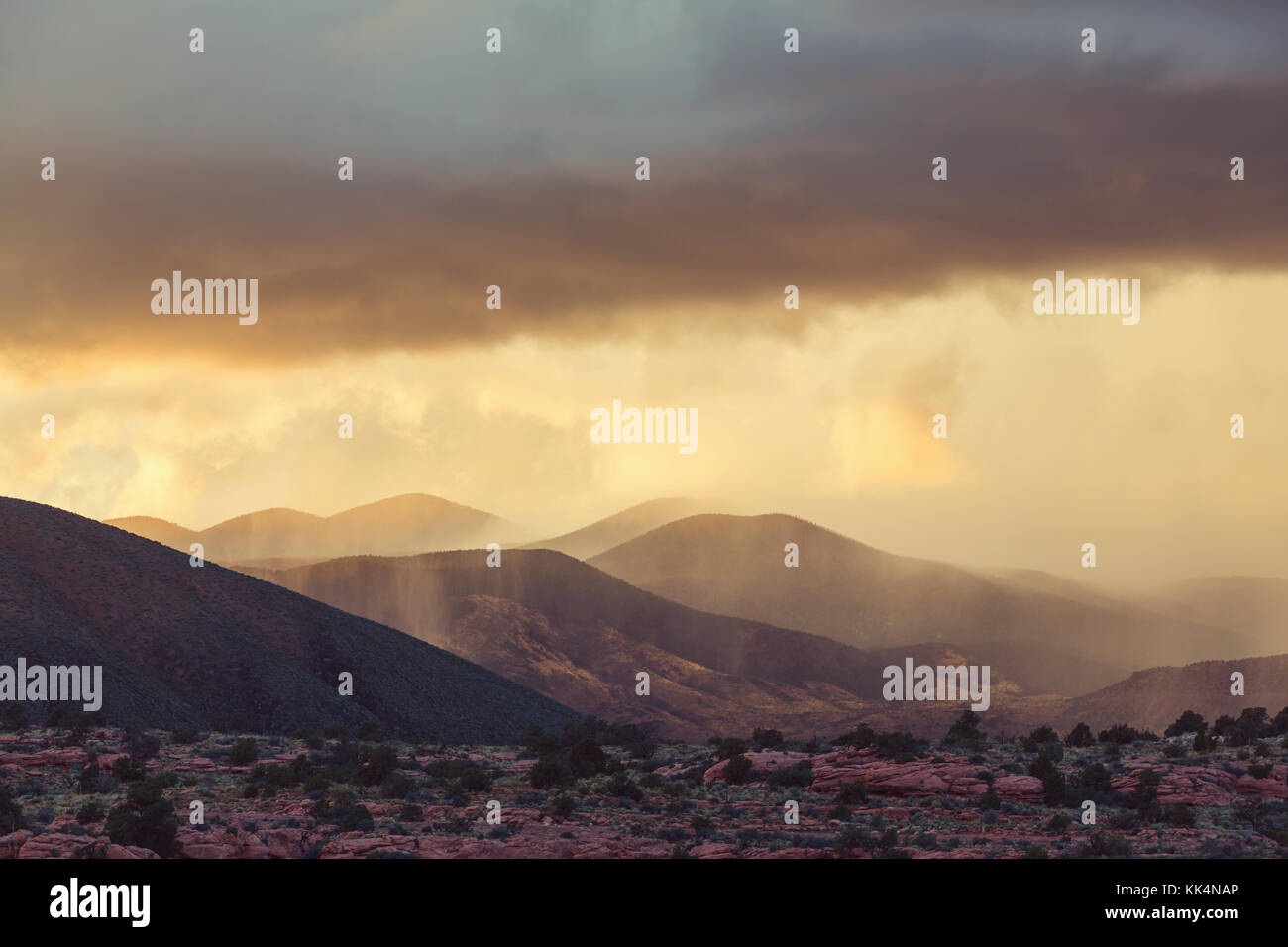 Rain in mountains Stock Photo - Alamy