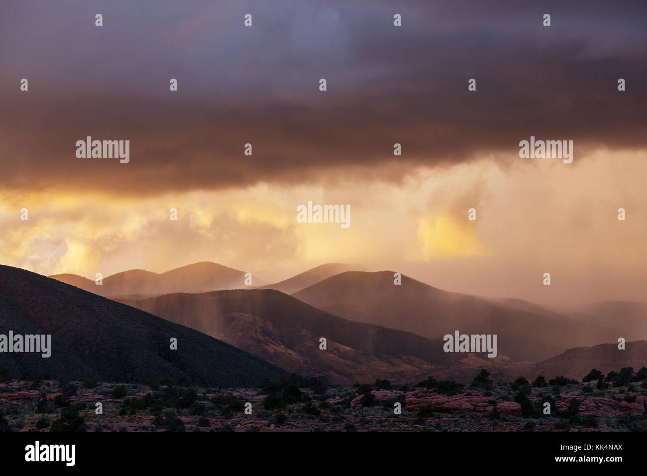 Rain in mountains Stock Photo - Alamy