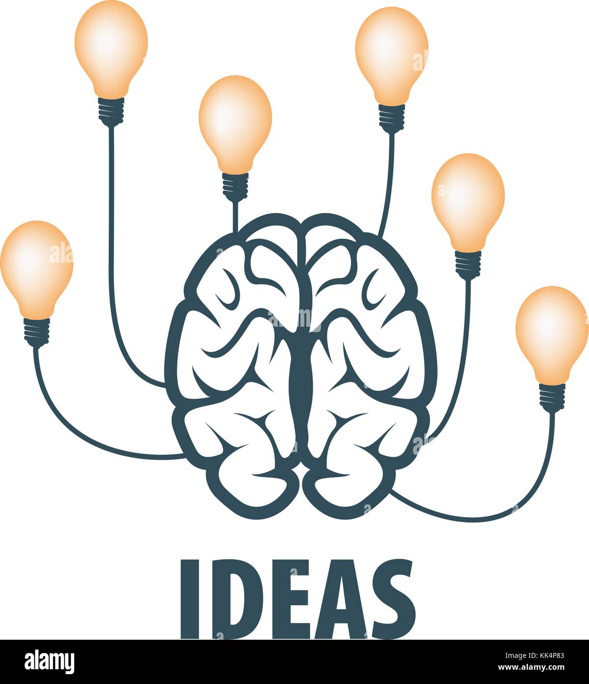 Vector brain logo Stock Vector Image & Art - Alamy