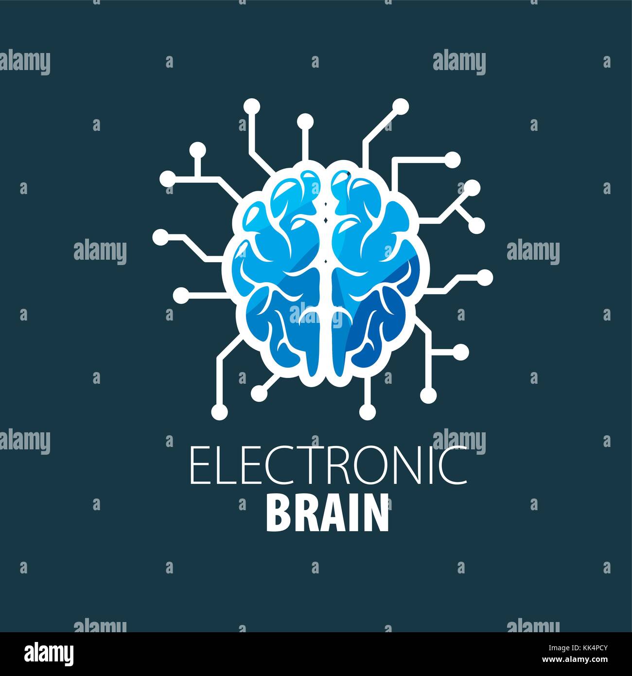 Vector brain logo Stock Vector Image & Art - Alamy