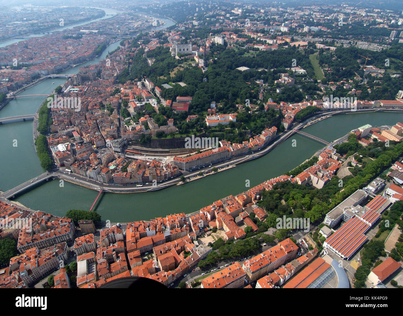 Aerial shot buildings monument river hi-res stock photography and ...