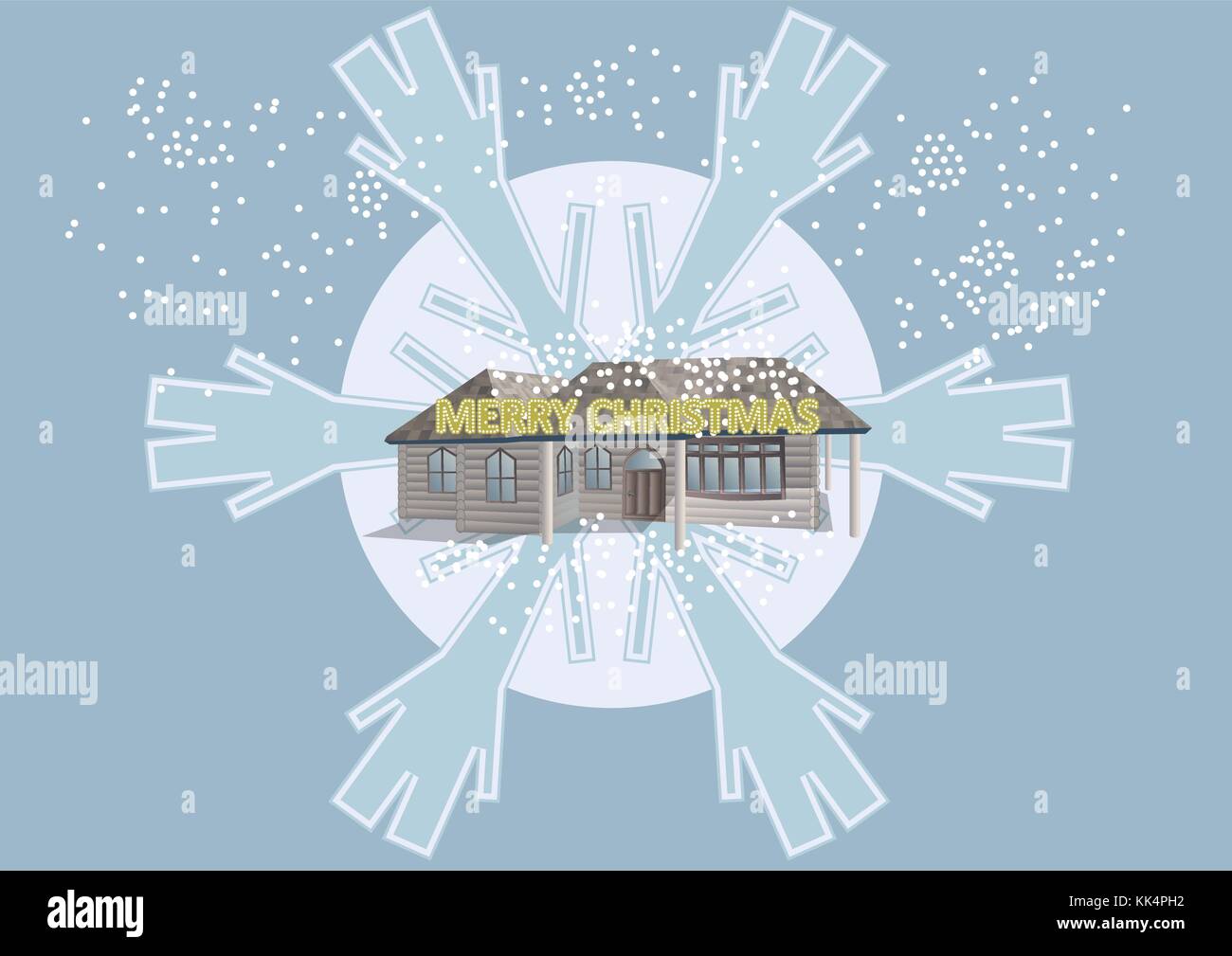 Christmas background decorative house Stock Vector Images - Alamy