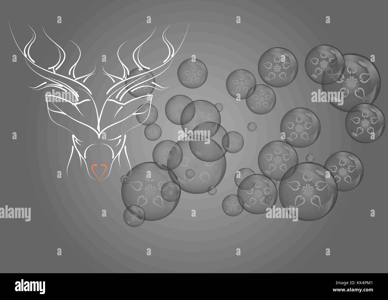 gray christmas background with bubble Stock Vector Image & Art - Alamy