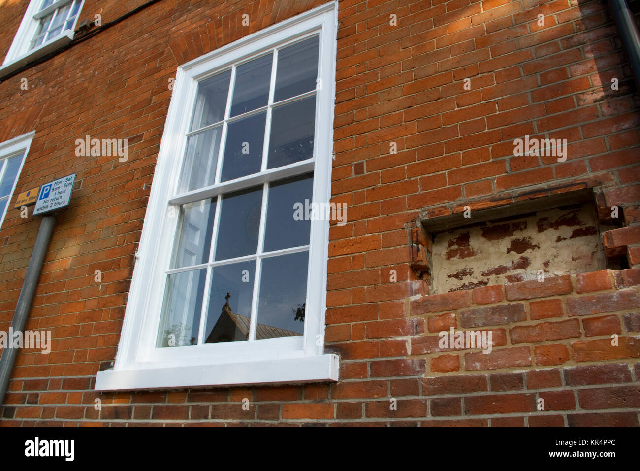 Red bricked up wall hi-res stock photography and images - Alamy