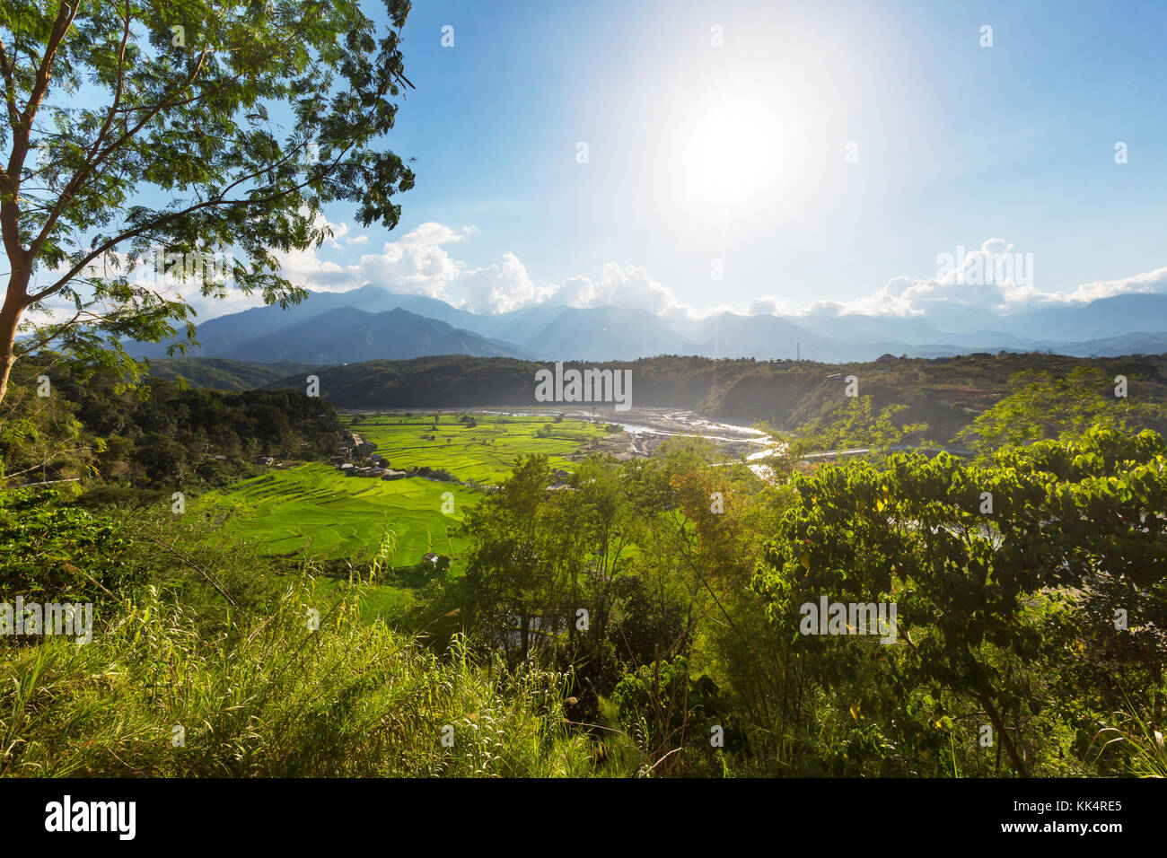 Beautiful Green Rice terraces in the Philippines. Rice cultivation in ...
